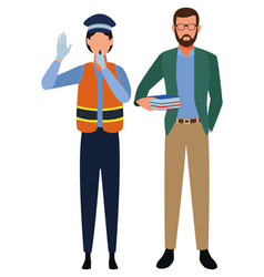 Professional workers different jobs professionals Vector Image