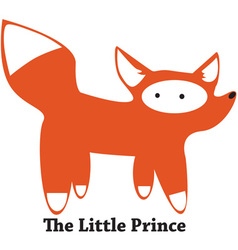 Cute little prince holds flower Royalty Free Vector Image