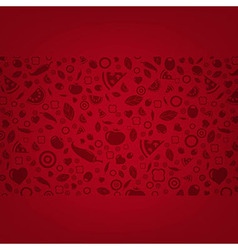 Red background with menu Royalty Free Vector Image