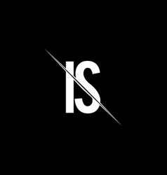 Is logo monogram with emblem shape combination Vector Image