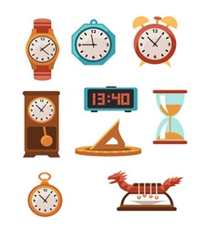Set clock Royalty Free Vector Image - VectorStock