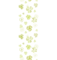 Clover textile textured line art seamless pattern Vector Image