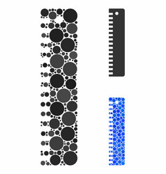 Vertical meter ruler Royalty Free Vector Image