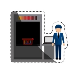 Passenger and security checkpoint design Vector Image