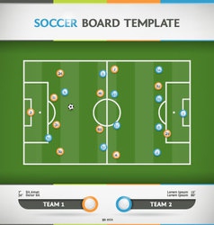 Infographics soccer football sport game Royalty Free Vector