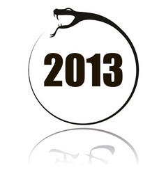 Snake as symbol for chinese zodiac Royalty Free Vector Image