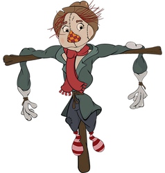 Scarecrow cartoon Royalty Free Vector Image - VectorStock