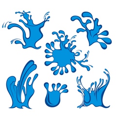 Collection of water Royalty Free Vector Image - VectorStock
