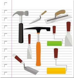 Set trowel Royalty Free Vector Image - VectorStock