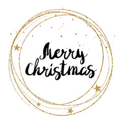 Christmas circle frame Royalty Free Vector Image