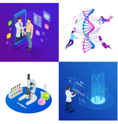 Isometric developing programming and coding Vector Image