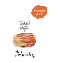 Watercolor turkish eye Royalty Free Vector Image