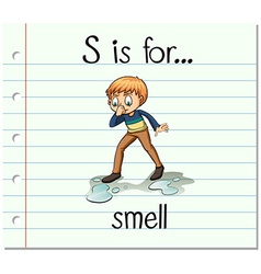 Flashcard letter s is for sweet Royalty Free Vector Image