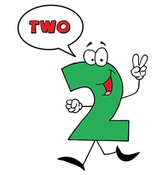 Cartoon digits Royalty Free Vector Image - VectorStock