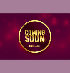 Coming soon loading screen Royalty Free Vector Image