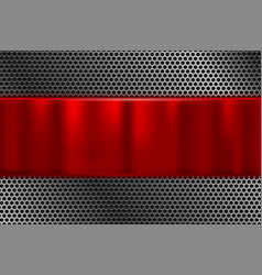 Red metal texture scratched shiny 3d surface Vector Image