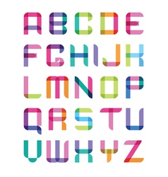 Colorful capital letters alphabet Royalty Free Vector Image