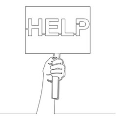 Continuous one line question mark drawn concept Vector Image