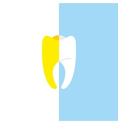 A review of the teeth in flat style Royalty Free Vector