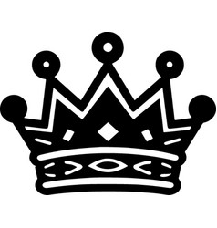 Royal queen letters and crown logo Royalty Free Vector Image