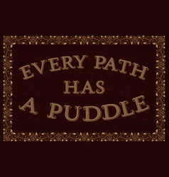 Charity begins at home english saying Royalty Free Vector