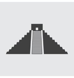 Sketch of chichen itza mayan pyramid in mexico Vector Image