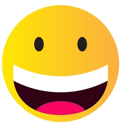 Discussion face emoji Royalty Free Vector Image