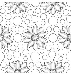 Luxury lotus seamless wallpaper design Royalty Free Vector