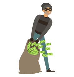 Money thief Royalty Free Vector Image - VectorStock