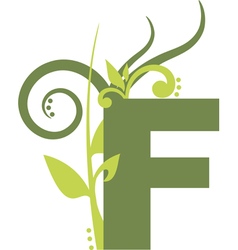 Floral letter f ornament font vector by Designer_things - Image #118708 ...