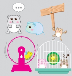 Cute mouse cartoon vector by tigatelu - Image #1478279 - VectorStock