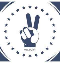 Hand gesture peace sign symbol sketch Royalty Free Vector