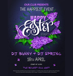 Cocktail party poster for a night club futuristic Vector Image