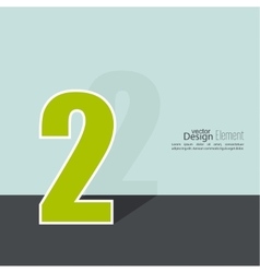 Number 2 Royalty Free Vector Image - VectorStock