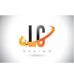 Lc l c creative letters design with white pink Vector Image