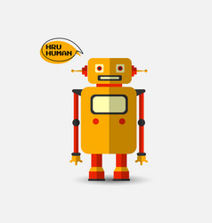 Funny robot Royalty Free Vector Image - VectorStock