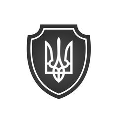 Tryzub trident national symbols ukraine Royalty Free Vector