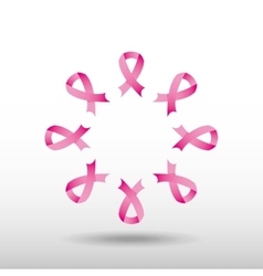 Symbols of breast cancer awareness Royalty Free Vector Image