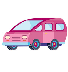 Taxi for people in yellow retro style cartoon Vector Image