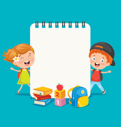 Paper template design Royalty Free Vector Image