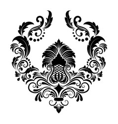 Damask emblem set Royalty Free Vector Image - VectorStock