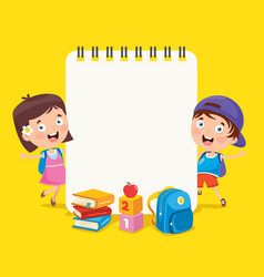 Paper template design Royalty Free Vector Image