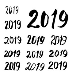 Handwritten brush style calligraphy cursive font Vector Image