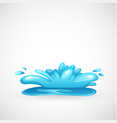 Water splash symbol design Royalty Free Vector Image