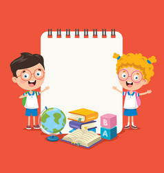 Paper template design Royalty Free Vector Image