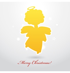 Square card with angel6 Royalty Free Vector Image