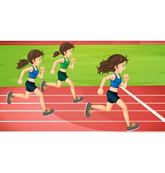 Track lanes Royalty Free Vector Image - VectorStock