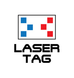 Logo for laser tag and airsoft Royalty Free Vector Image