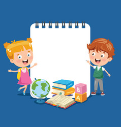 Paper template design Royalty Free Vector Image