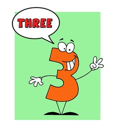 Cartoon digits Royalty Free Vector Image - VectorStock